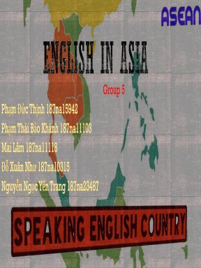 English in Asia Thuyết trình môn đa dạng tiếng anh