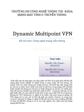 Dynamic Multipoint VPN