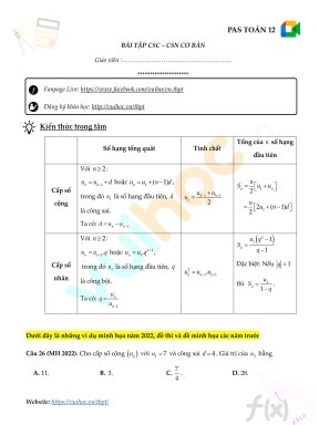 HS BTTL bài tập CSC CSN cơ bản