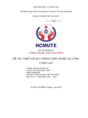 QUY TRÌNH CÔNG NGHỆ GIA CÔNG CÀNG GẠT (SPKT HCM)