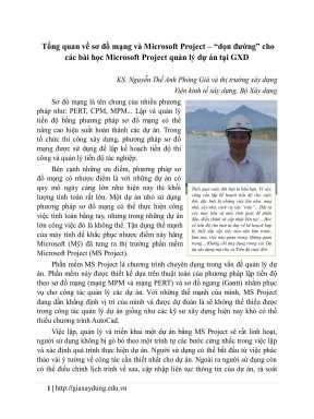 Tổng quan về sơ đồ mạng và Microsoft Project – “dọn đường” cho các bài ...