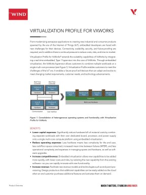 Virtualization profile for vxworks product overview