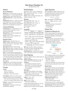 Data science cheatsheet