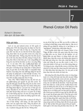 Peel phenol croton oil BS đoàn hiền