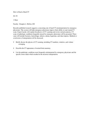 brain ct How to Read a Head CT