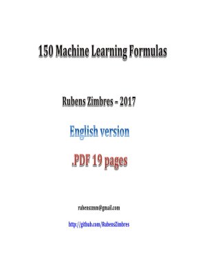 ️150⬅️ machine learning formulas