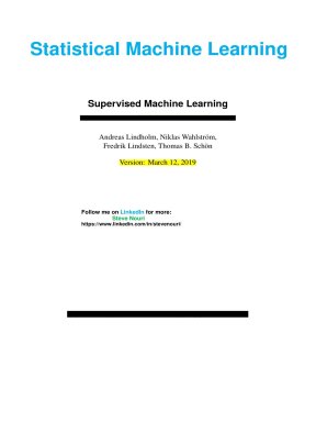Easy and quick guide to statistics of machine learning