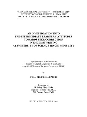AN INVESTIGATION INTO PRE INTERMEDIATE LEARNERS ATTITUDES TOWARDS PEER ...