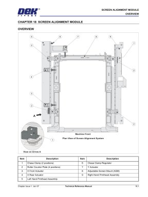 Công nghệ SMT máy DEK mô đun screen alignment module