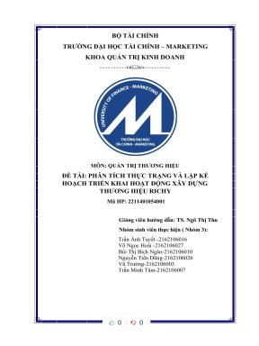 Phân tích th c trạng v lập kế hoạch triển khai hoạt đ ng xây d ng thương