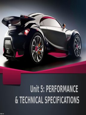 UNIT 5 performance and technical specifications