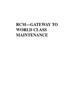 Rcm gateway to world class maintenance