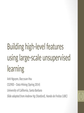 Building high-level features using large-scale unsupervised learning