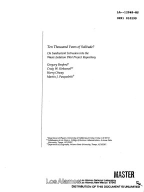 Ten thousand years of solitude