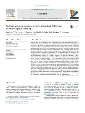 Auditory working memory predicts individual differences in absolute pitch learning (2)