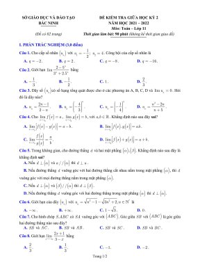 de kiem tra giua hoc ky 2 toan 11 nam 2021 2022 so gddt bac ninh