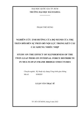 Nghiên cứu ảnh hưởng của độ mảnh của trụ thân đôi đến sự phân bố nội ...