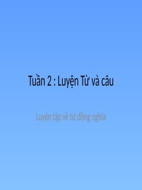 LTC luyen tap ve tu dong nghia