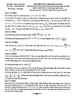 de chon hoc sinh gioi toan 12 nam 2022 2023 truong chuyen ha noi amsterdam