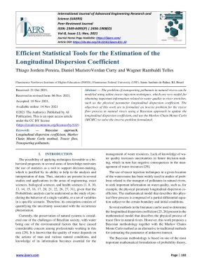 Efficient statistical tools for the estimation of the longitudinal dispersion coefficient