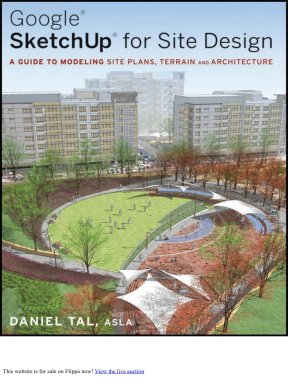 Google sketchup for site design a guide to modeling site plans, terrain ...