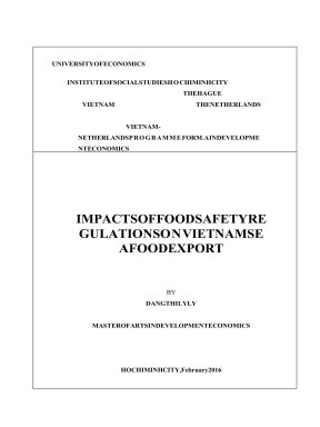 Impacts of food safety regulations on vietnam seafood export