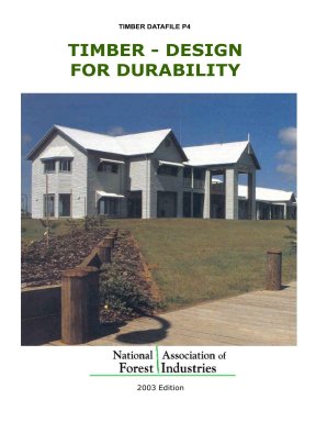 TIMBER - DESIGN FOR DURABILITY
