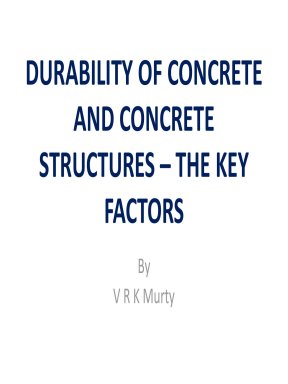 DURABILITY OF CONCRETE AND CONCRETE STRUCTURES