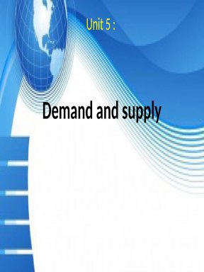 Powerpoint Demand and supply
