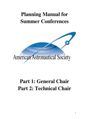 Part 1 General Chair Part 2 Technical Chair