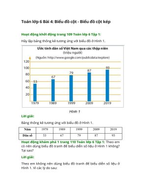 giai sgk toan 6 bai 4 chan troi sang tao bieu do cot bieu do cot kep