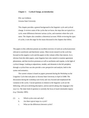 Cyclical Change, an introduction