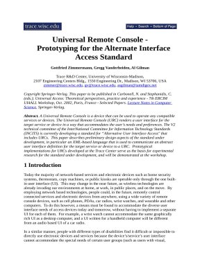 Universal Remote Console - Prototyping for the Alternate Interface ...