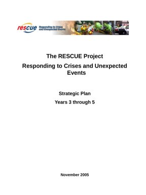 The RESCUE Project Responding to Crises and Unexpected Events