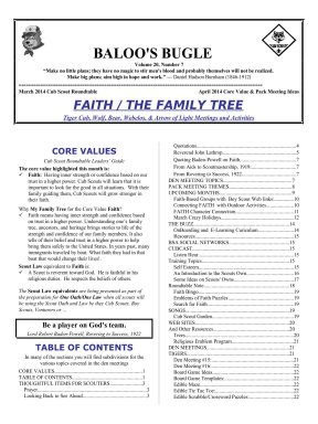 CORE VALUES Cub Scout Roundtable Leaders’ Guide