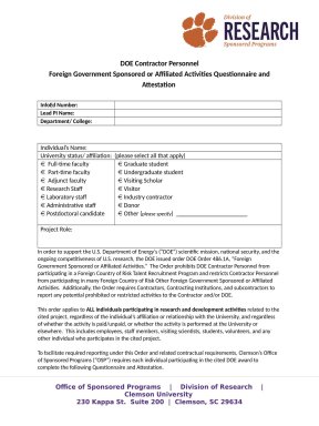 DOE Foreign National Notification Plan Form_Blank