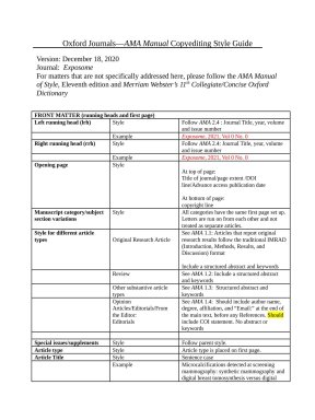 Oxford Journals—AMA Manual Copyediting Style Guide