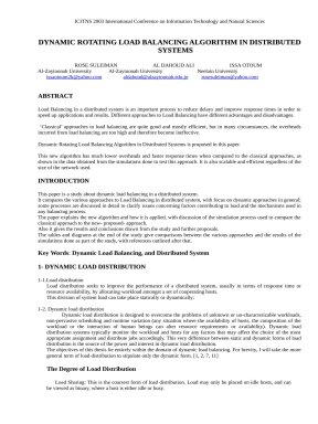DYNAMIC ROTATING LOAD BALANCING ALGORITHM IN DISTRIBUTED SYSTEMS