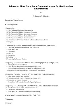 Primer on Fiber Optic Data Communications for the Premises Environment.DOC