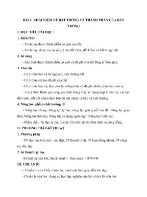 giao an cong nghe 7 bai 2 khai niem ve dat trong va thanh phan cua dat ...
