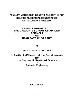PENALTY METHODS IN GENETIC ALGORITHM FOR SOLVING NUMERICAL CONSTRAINED OPTIMIZATION PROBLEMS