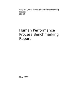 Nuclear Energy Institute Human Performance Process Benchmarking Report