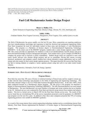 Fuel Cell Mechatronics Senior Design Project