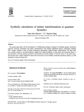 Symbolic calculations of unitary transformations in quantum dynamics