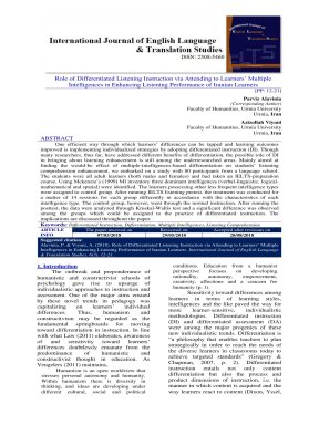 Role of differentiated listening instruction via attending to learners multiple intelligences in en