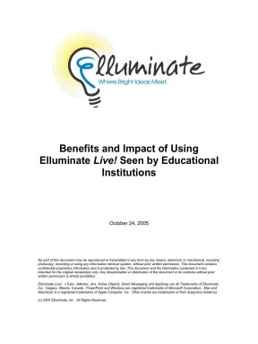 Benefits and Impact of Using Elluminate