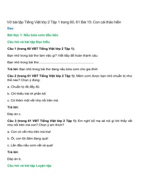 vo bai tap tieng viet lop 2 tap 1 trang 60 61 bai 15 con cai thao hien ...