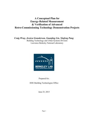 Advanced Retro-Commissioning Conceptual M&V Project Plan