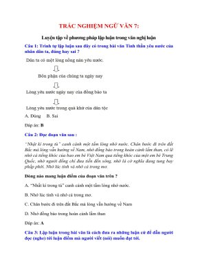 trac nghiem luyen tap ve phuong phap lap luan trong van nghi luan co dap an ngu van lop 7 gcclt