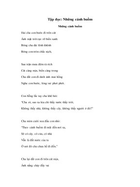 soan tieng viet lop 5 tap doc nhung canh buom moi nhat